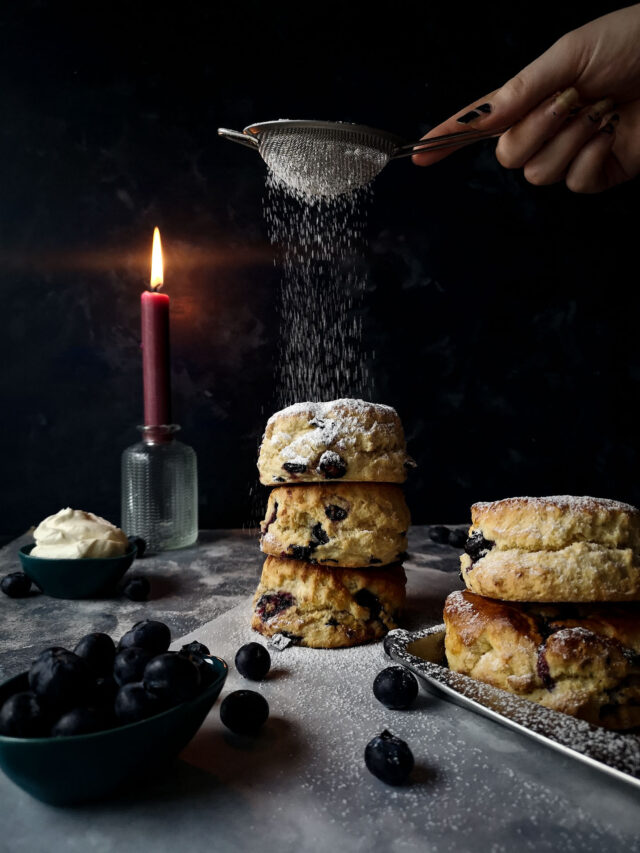 Blueberry Buttermilk Scones Recipe - Pink Haired Pastry Chef