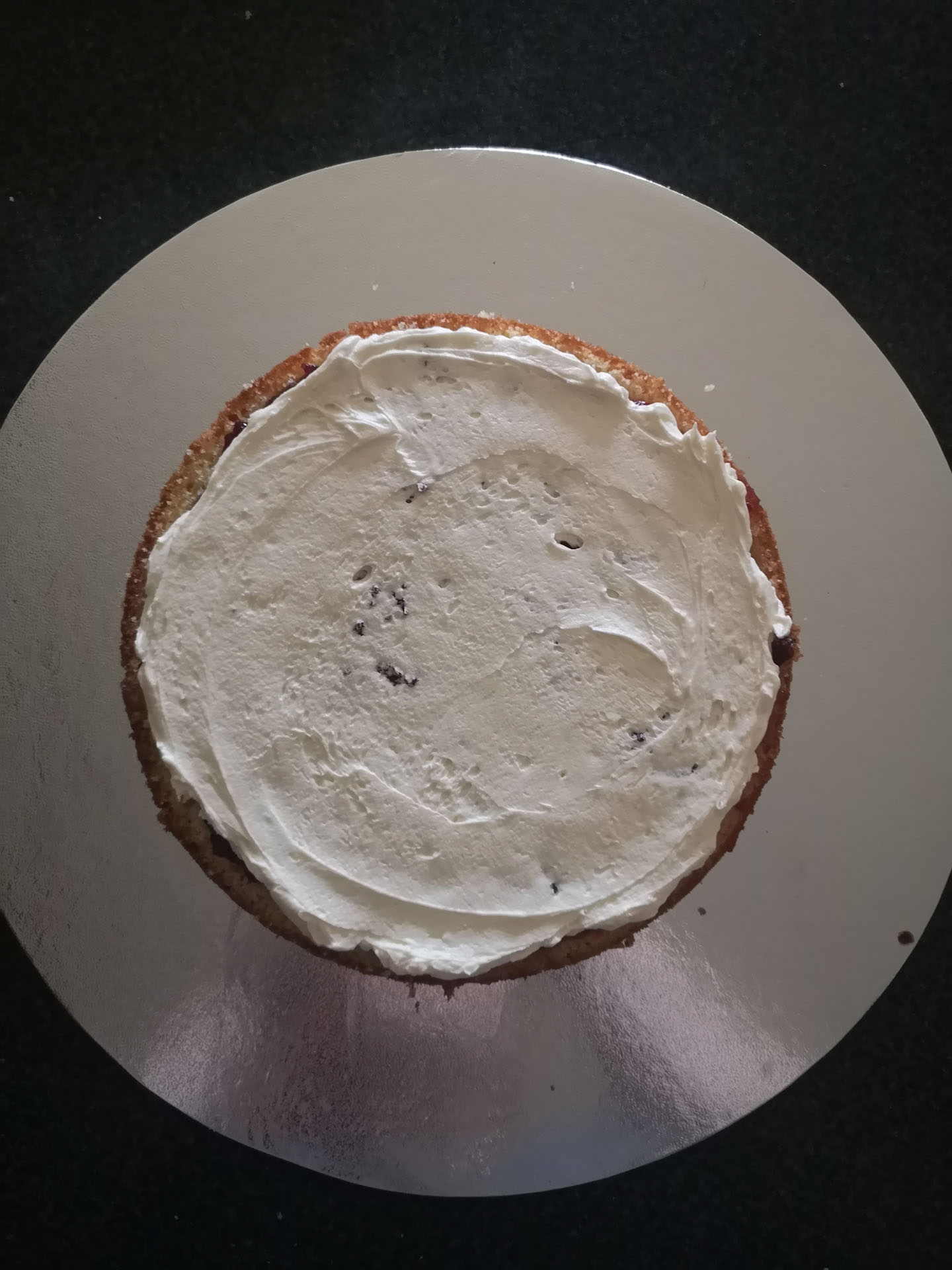 Vanilla Layer Cake with Cherry Jam and Vanilla Buttercream Recipe ...