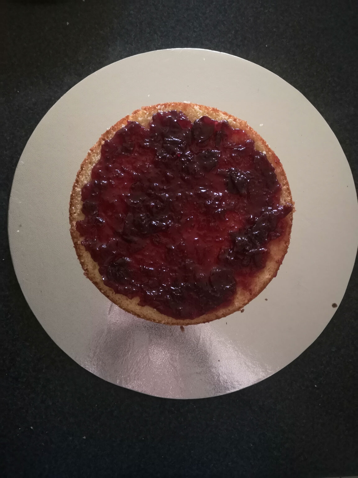 Vanilla Layer Cake with Cherry Jam and Vanilla Buttercream Recipe ...