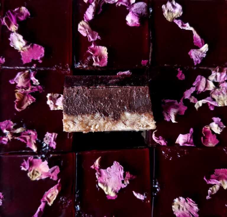 Turkish Delight Squares - Chocolate and Rosewater Recipe - Pink Haired ...