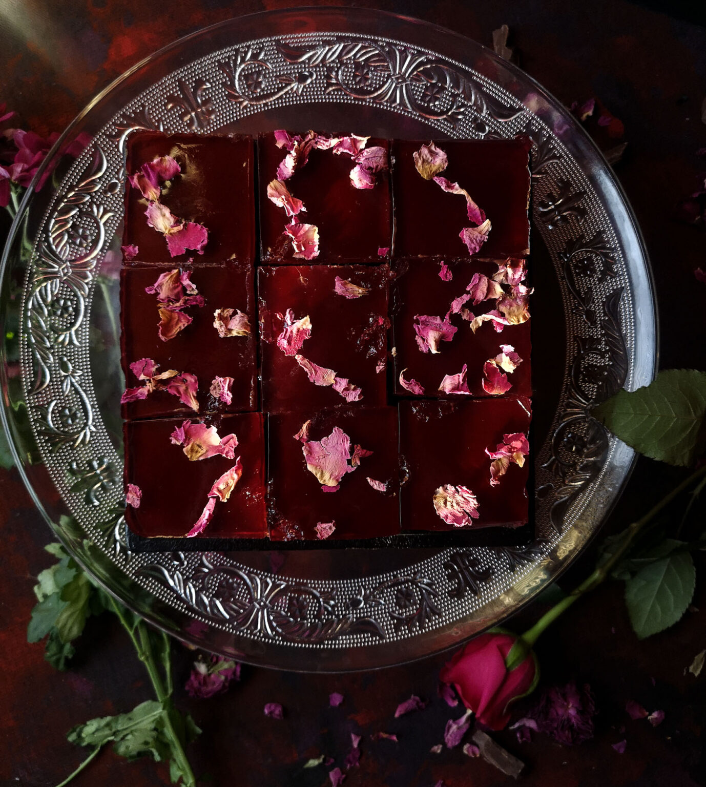Turkish Delight Squares - Chocolate and Rosewater Recipe - Pink Haired ...