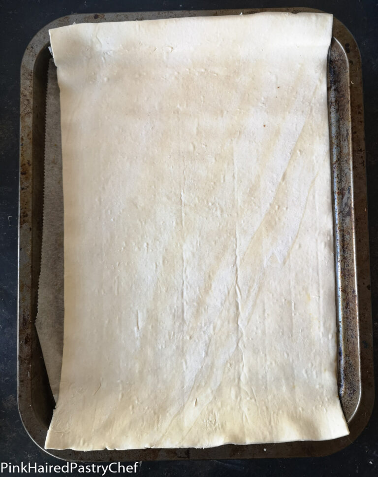 Spring Vegetable Puff Pastry Tart Recipe - Pink Haired Pastry Chef