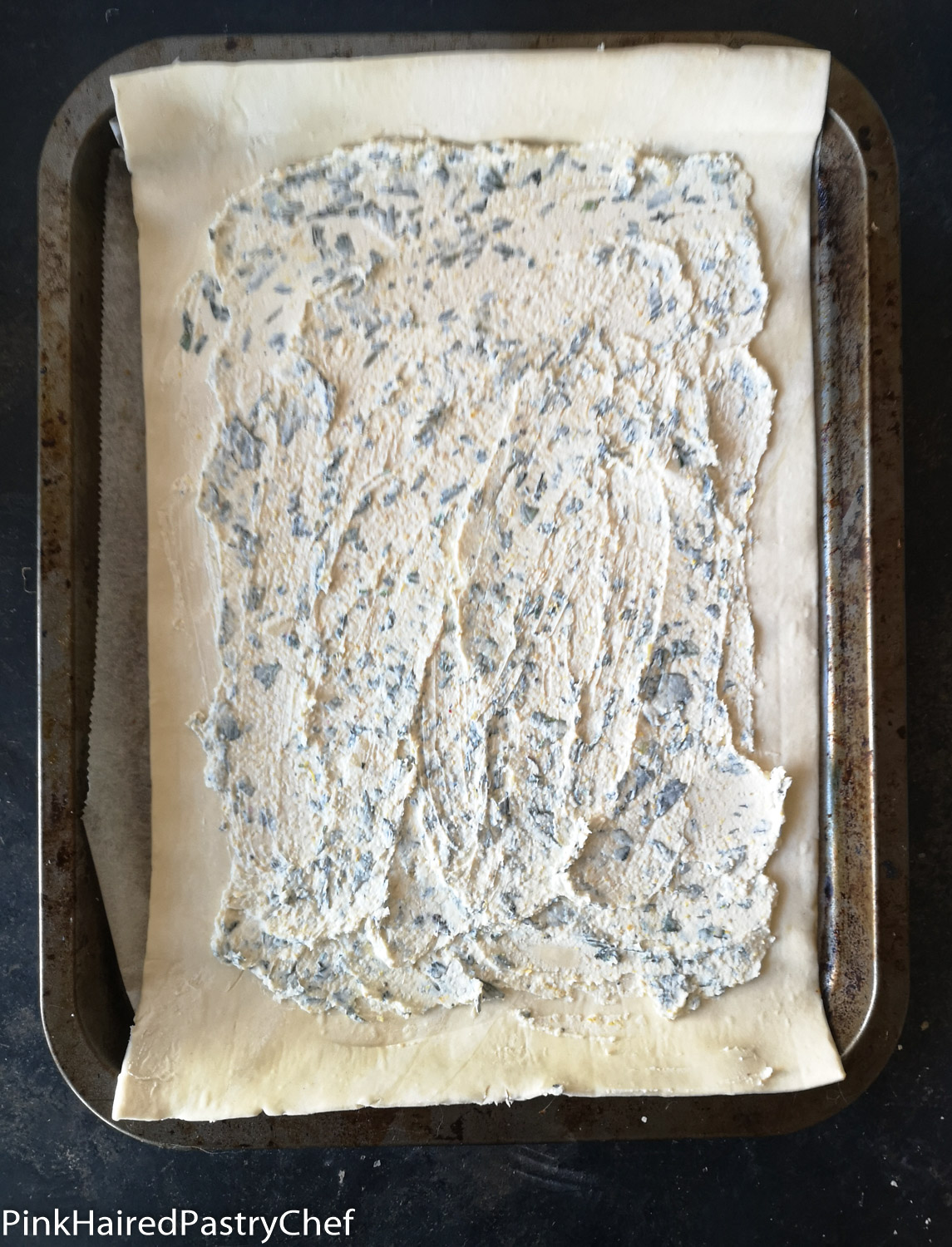Spring Vegetable Puff Pastry Tart Recipe - Pink Haired Pastry Chef