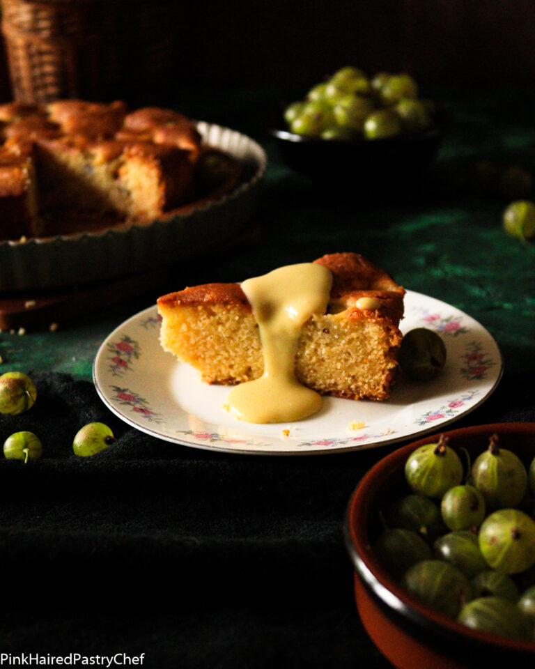 Honey Gooseberry Cake Recipe - Pink Haired Pastry Chef