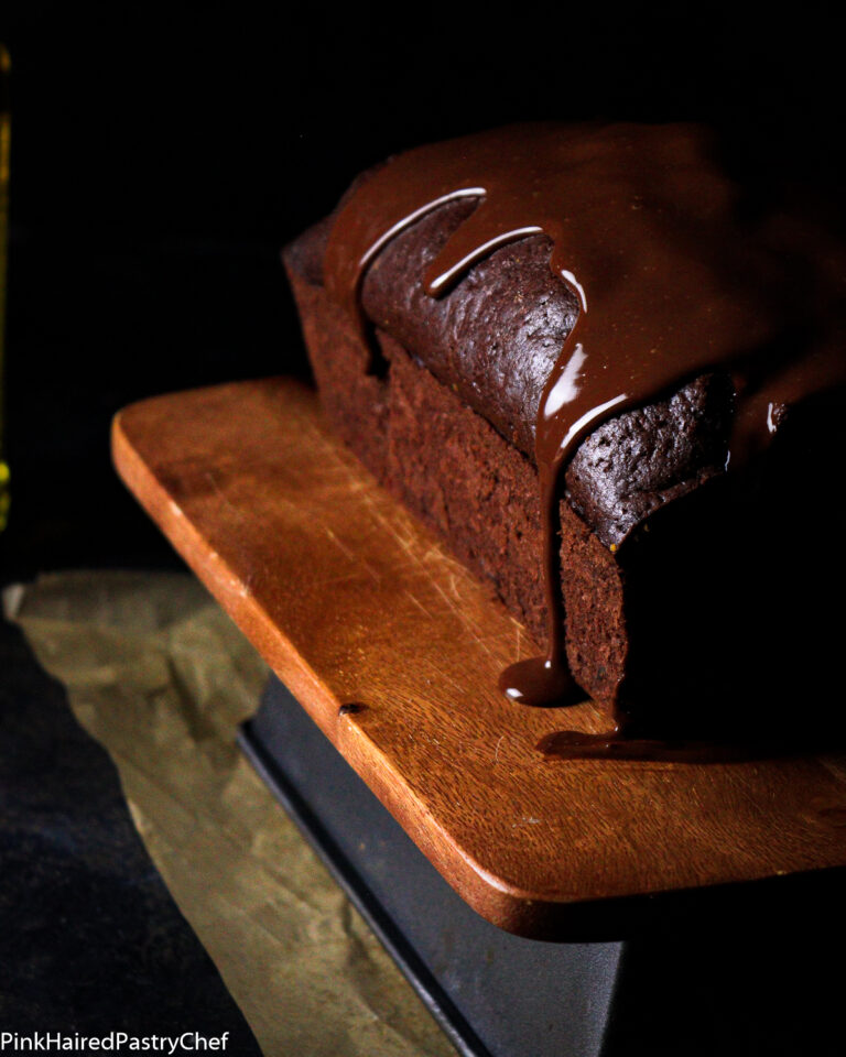 Chocolate Courgette Loaf Cake - Dairy Free Recipe - Pink Haired Pastry Chef