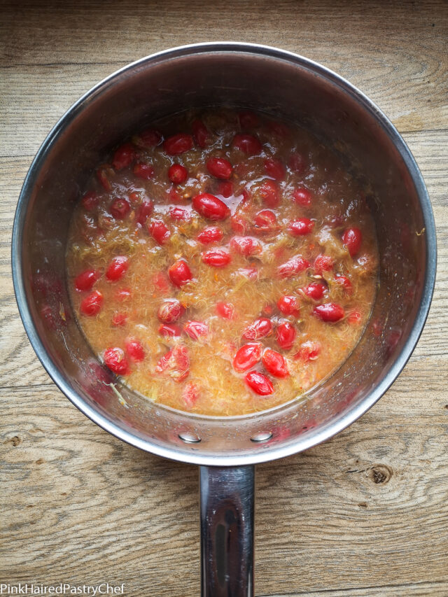 Rosehip Rhubarb Jam Recipe - Pink Haired Pastry Chef
