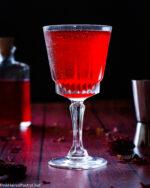 Rose Hibiscus Tom Collins Cocktail Recipe - Pink Haired Pastry Chef
