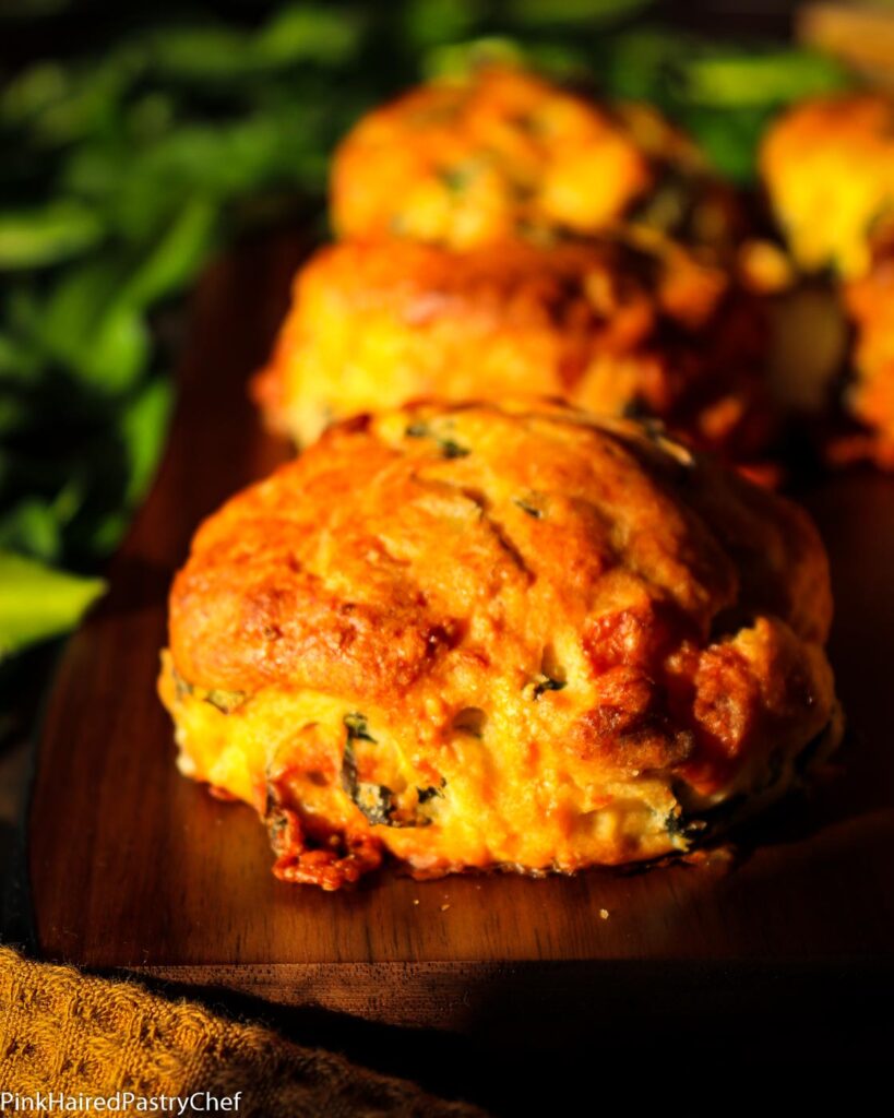 Wild Garlic, Mature Cheddar and Potato Scones Recipe - Pink Haired ...