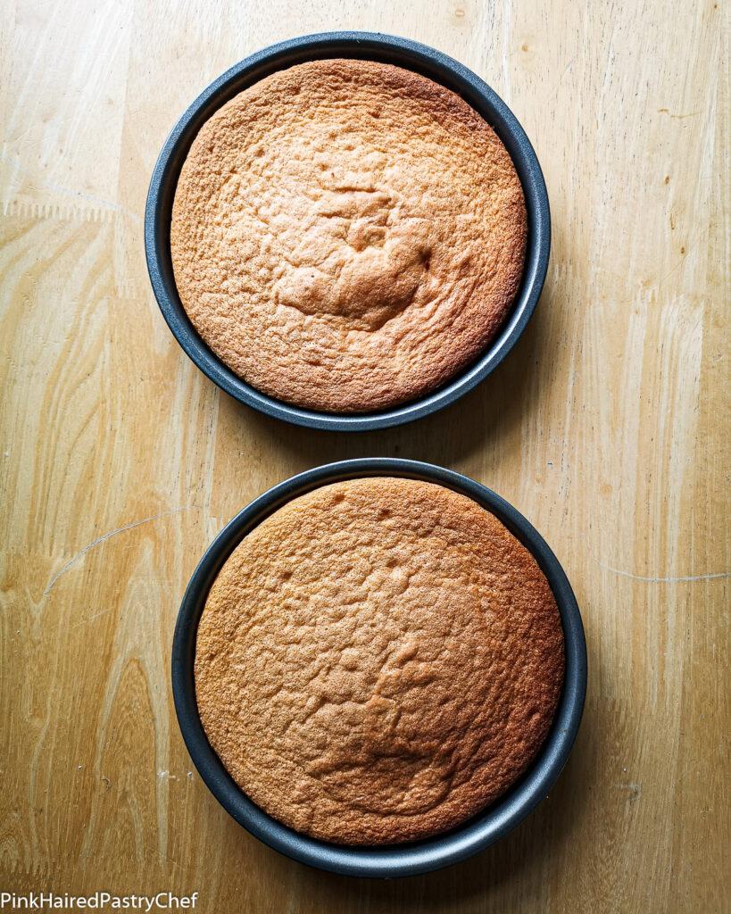 Roasted Strawberry Mascarpone Sponge Cake Recipe - Pink Haired Pastry Chef