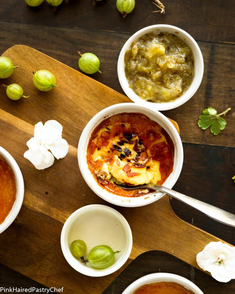 Gooseberry Crème Brûlée Recipe - Pink Haired Pastry Chef