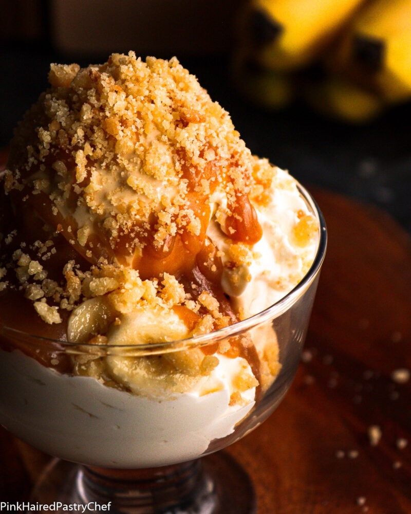 Banoffee Ice Cream Sundae Recipe - Pink Haired Pastry Chef
