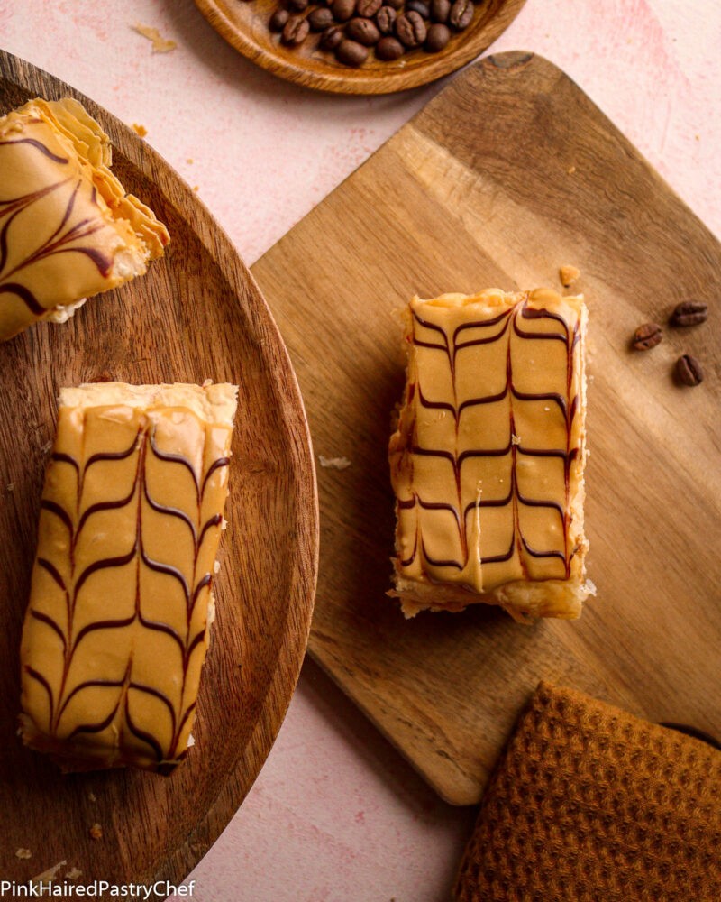 Bakery Style Coffee Slices Recipe - Pink Haired Pastry Chef