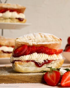 Bakery Style Cream Slices Recipe - Pink Haired Pastry Chef