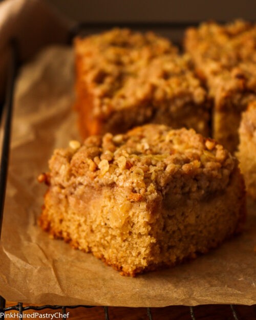 Apple Crumble Cake Recipe - Pink Haired Pastry Chef