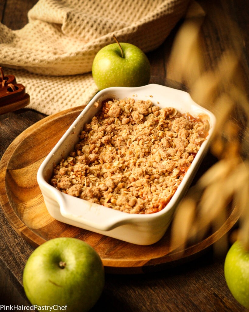 Small Batch Apple Crumble Recipe - Pink Haired Pastry Chef