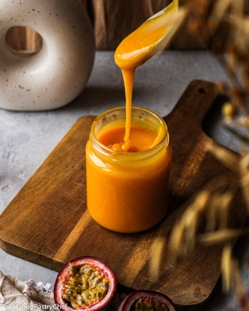 Homemade Passionfruit Curd Recipe - Pink Haired Pastry Chef
