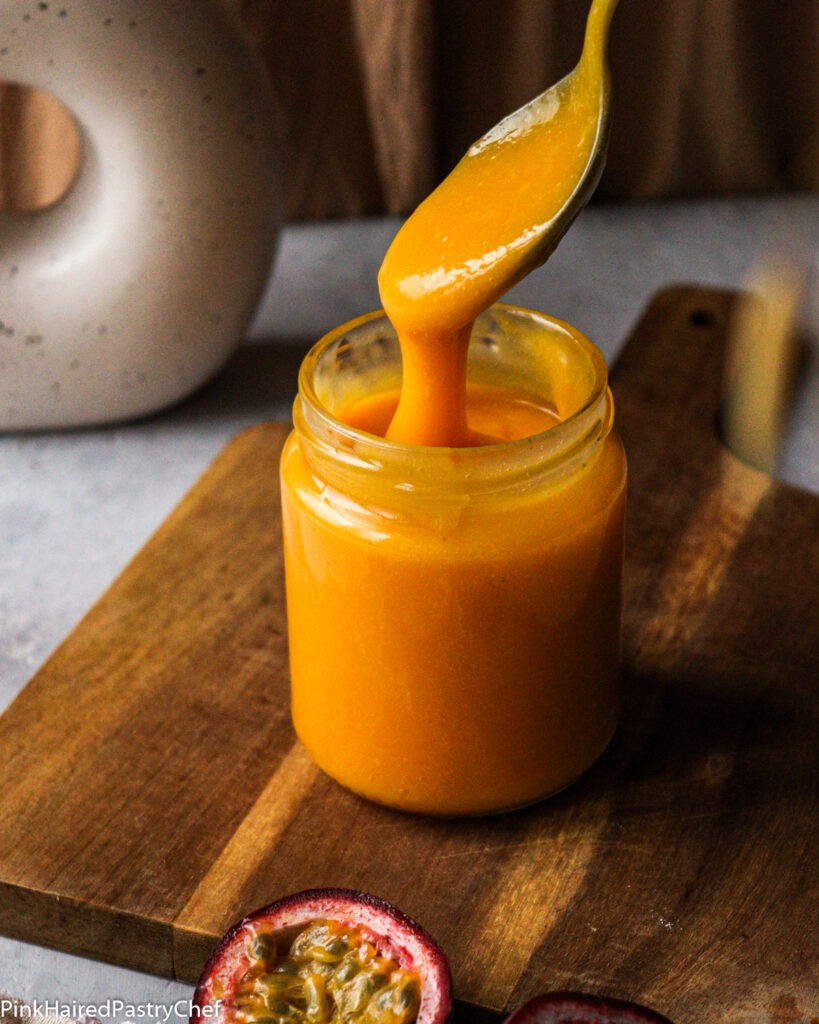 Homemade Passionfruit Curd Recipe - Pink Haired Pastry Chef