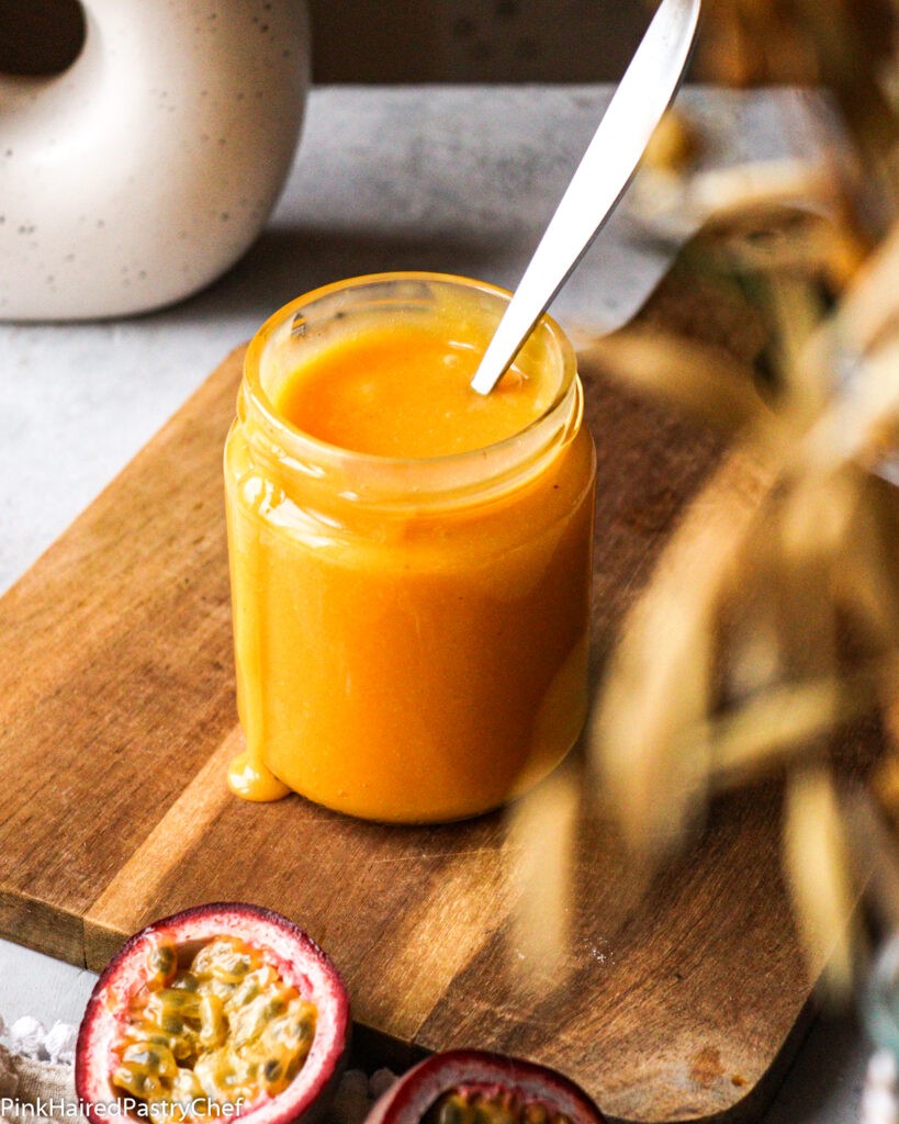 Homemade Passionfruit Curd Recipe - Pink Haired Pastry Chef