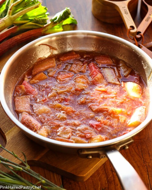 Homemade Stewed Rhubarb Recipe - Pink Haired Pastry Chef