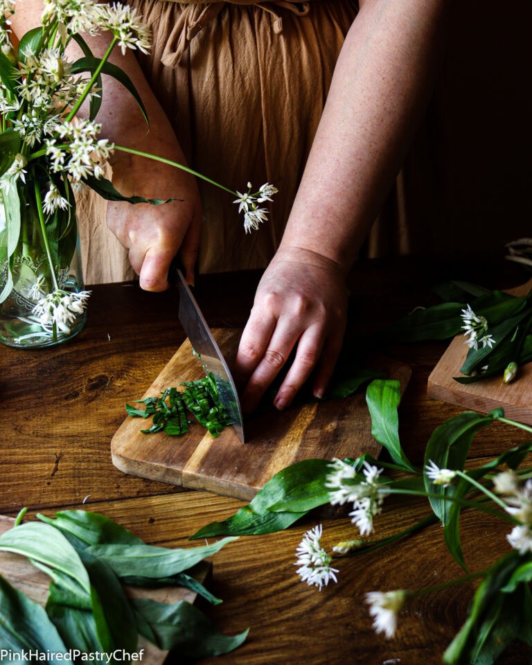 Wild Garlic Infused Butter Recipe - Pink Haired Pastry Chef