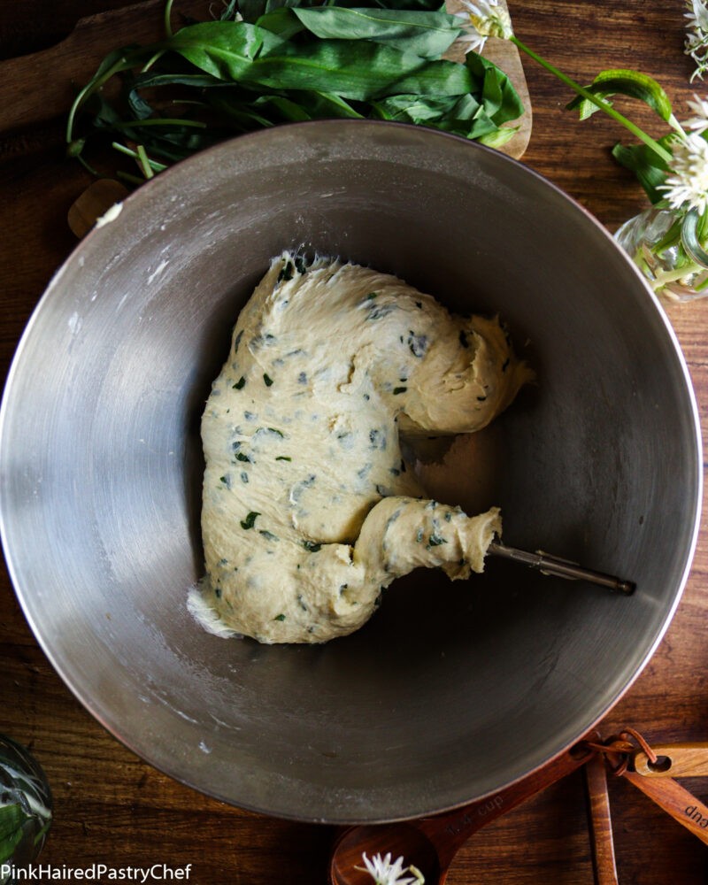 Wild Garlic Bread Rolls Recipe - Pink Haired Pastry Chef