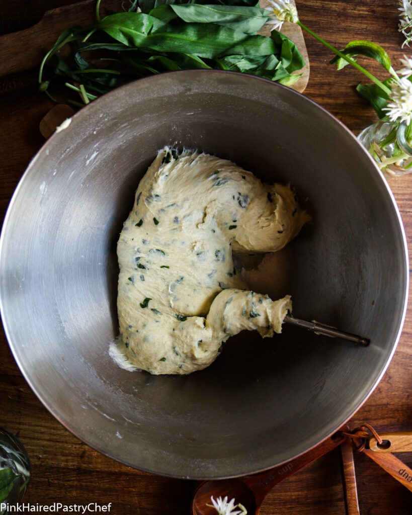 Wild Garlic Bread Rolls Recipe - Pink Haired Pastry Chef