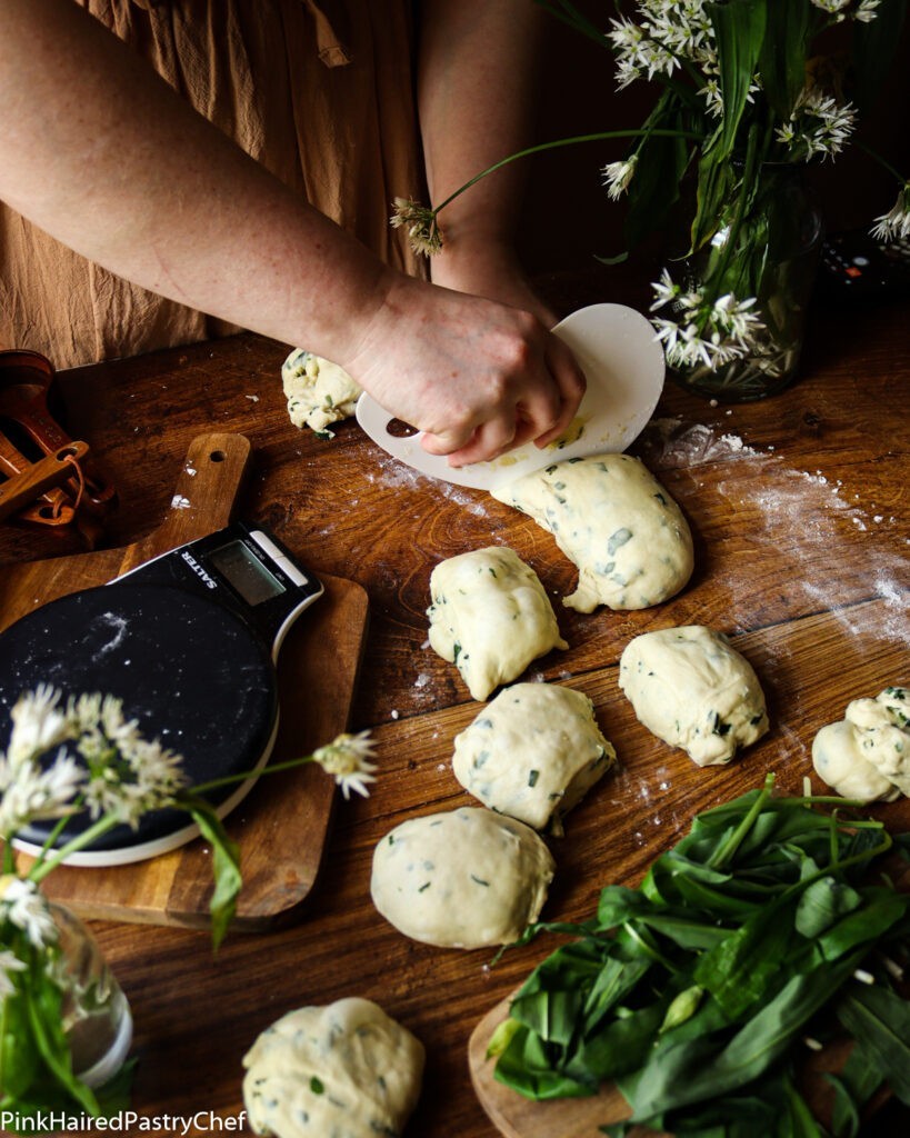Wild Garlic Bread Rolls Recipe - Pink Haired Pastry Chef