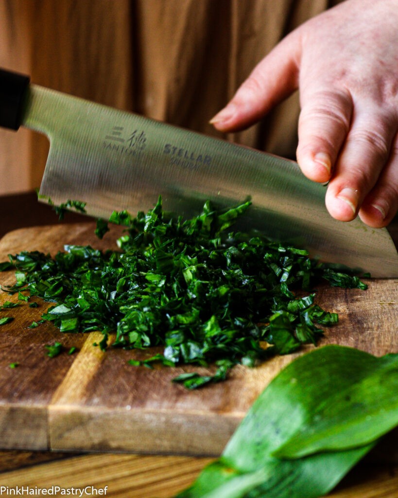 Wild Garlic Infused Butter Recipe - Pink Haired Pastry Chef