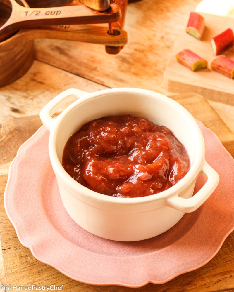 Homemade Stewed Rhubarb Recipe - Pink Haired Pastry Chef