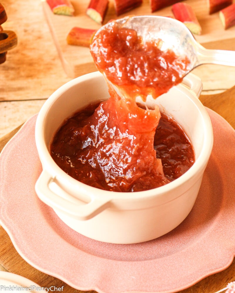 Homemade Stewed Rhubarb Recipe - Pink Haired Pastry Chef