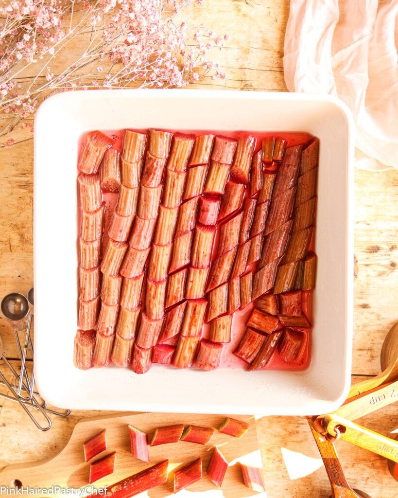 Roasted Rhubarb Recipe - How to cook rhubarb without it going mushy ...