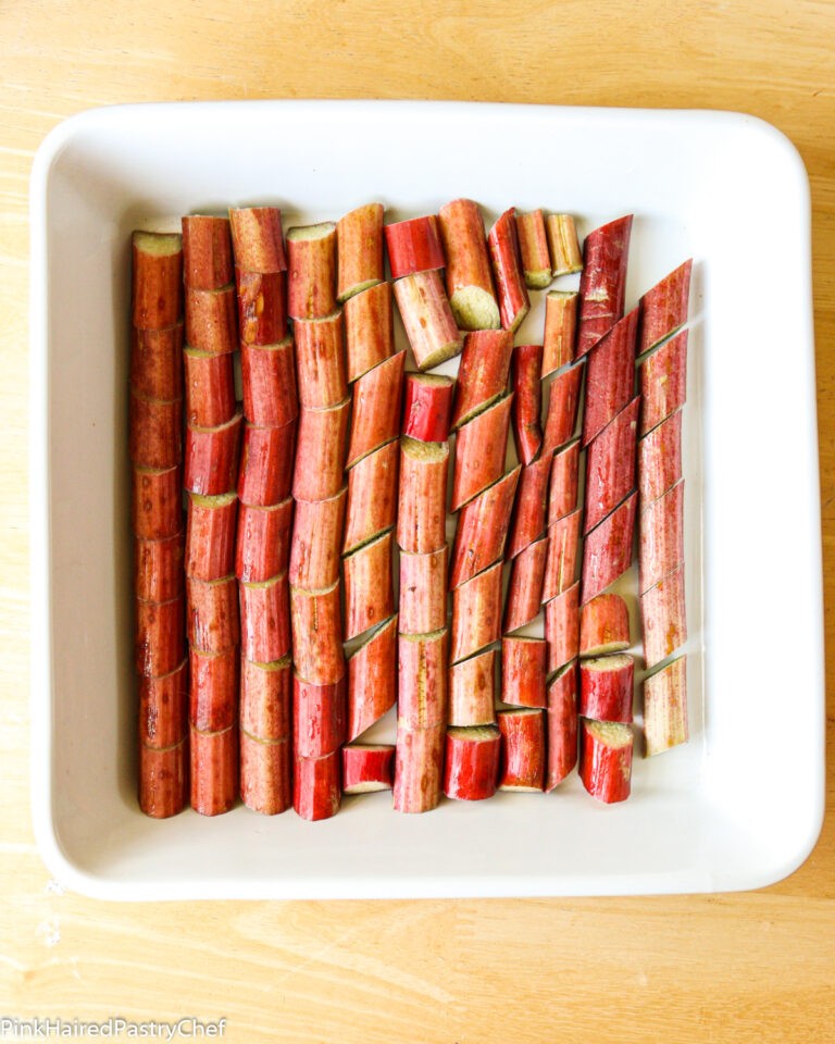 Roasted Rhubarb Recipe - How to cook rhubarb without it going mushy ...