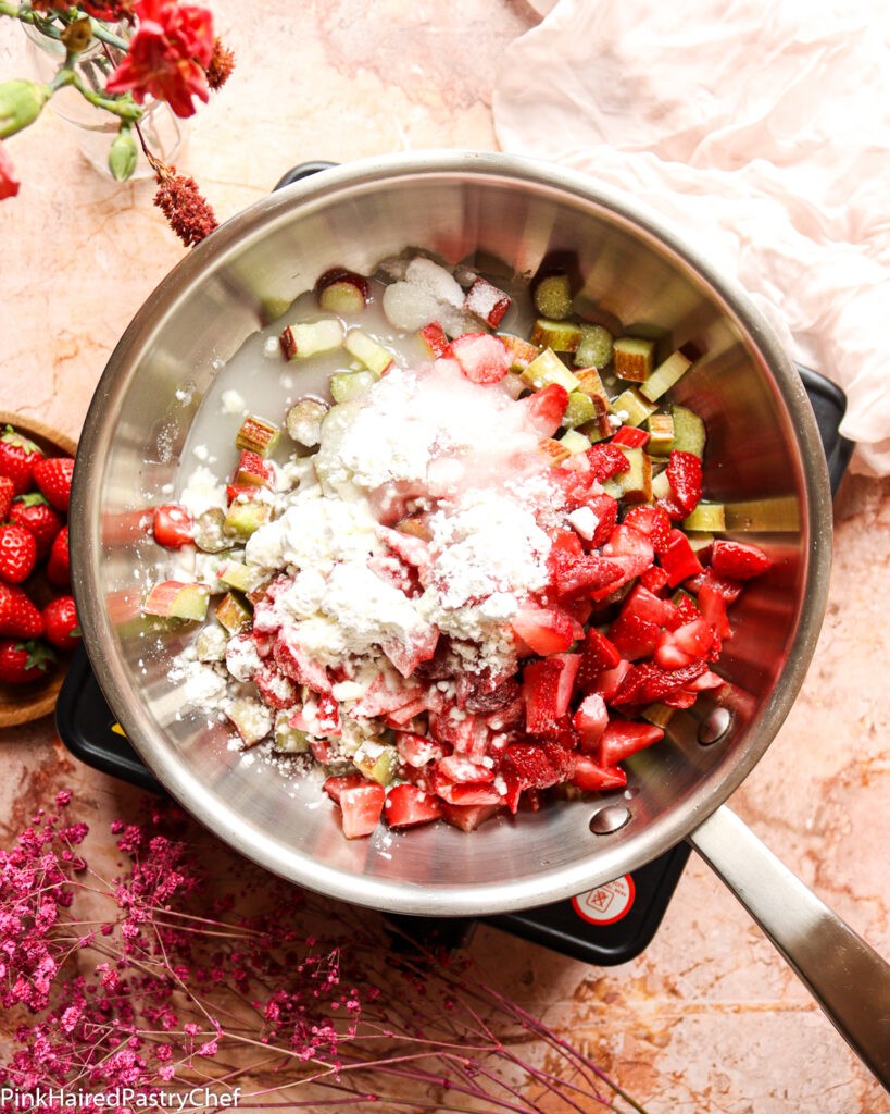 Thick Rhubarb Strawberry Compote - Filling for Cakes Recipe - Pink ...