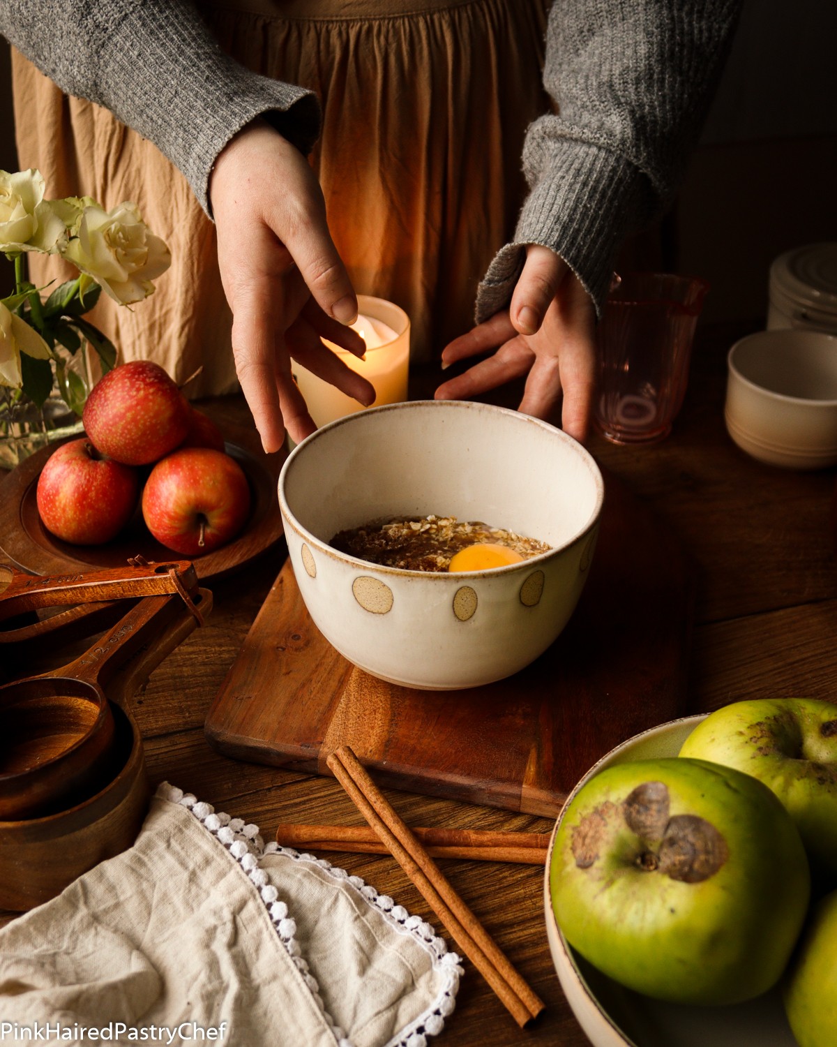 Small Batch Apple Baked Oats Recipe - Pink Haired Pastry Chef