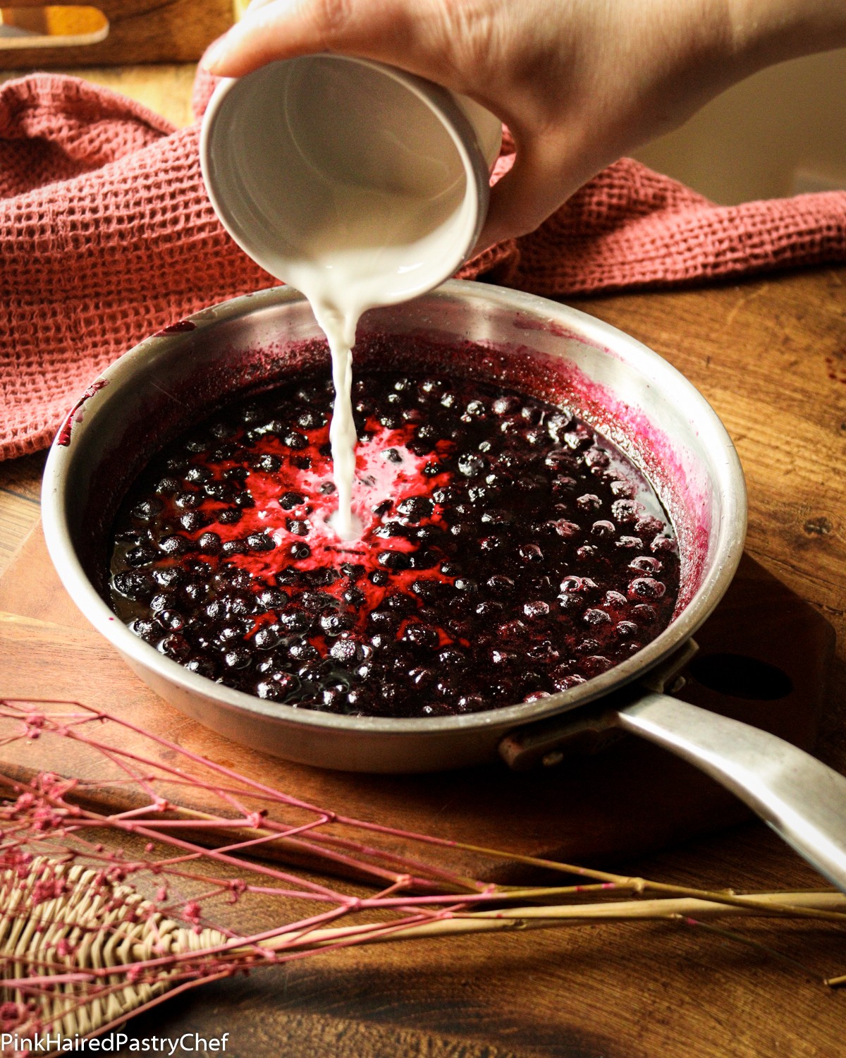 Blueberry Vanilla Compote - Thick Filling for Cakes Recipe - Pink ...