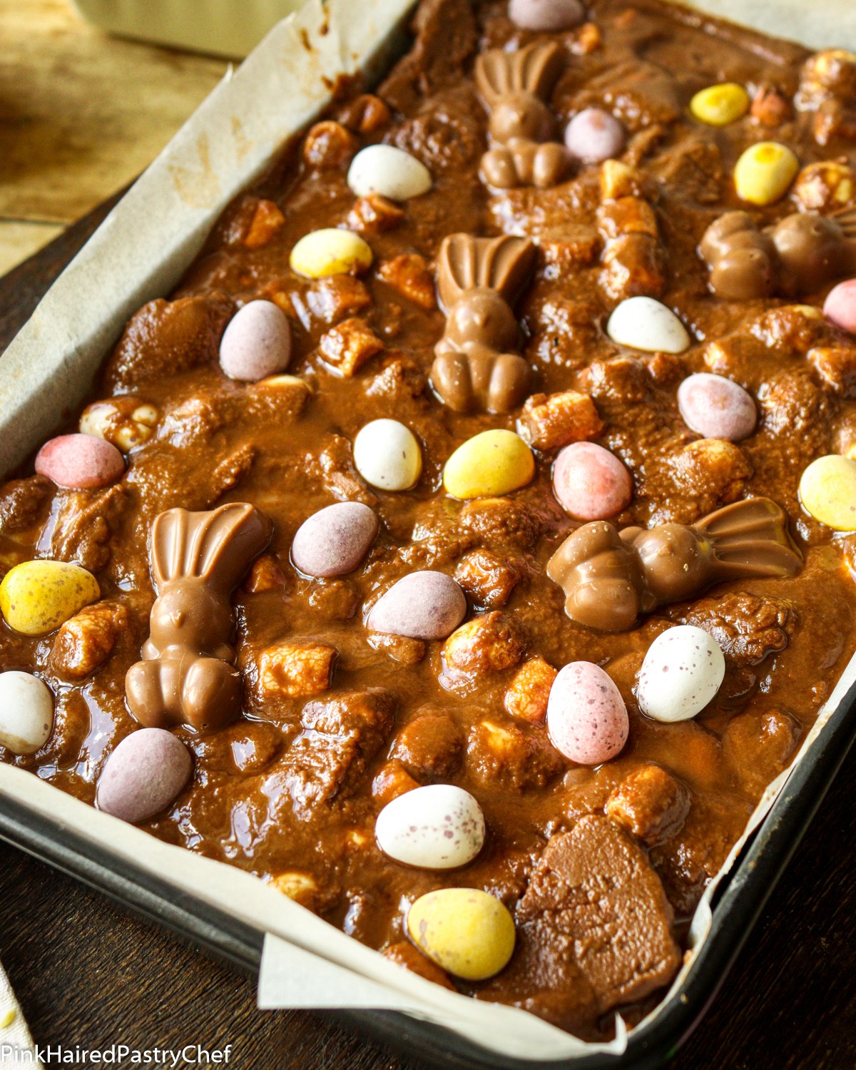 Easter Chocolate Rocky Road Recipe - Pink Haired Pastry Chef